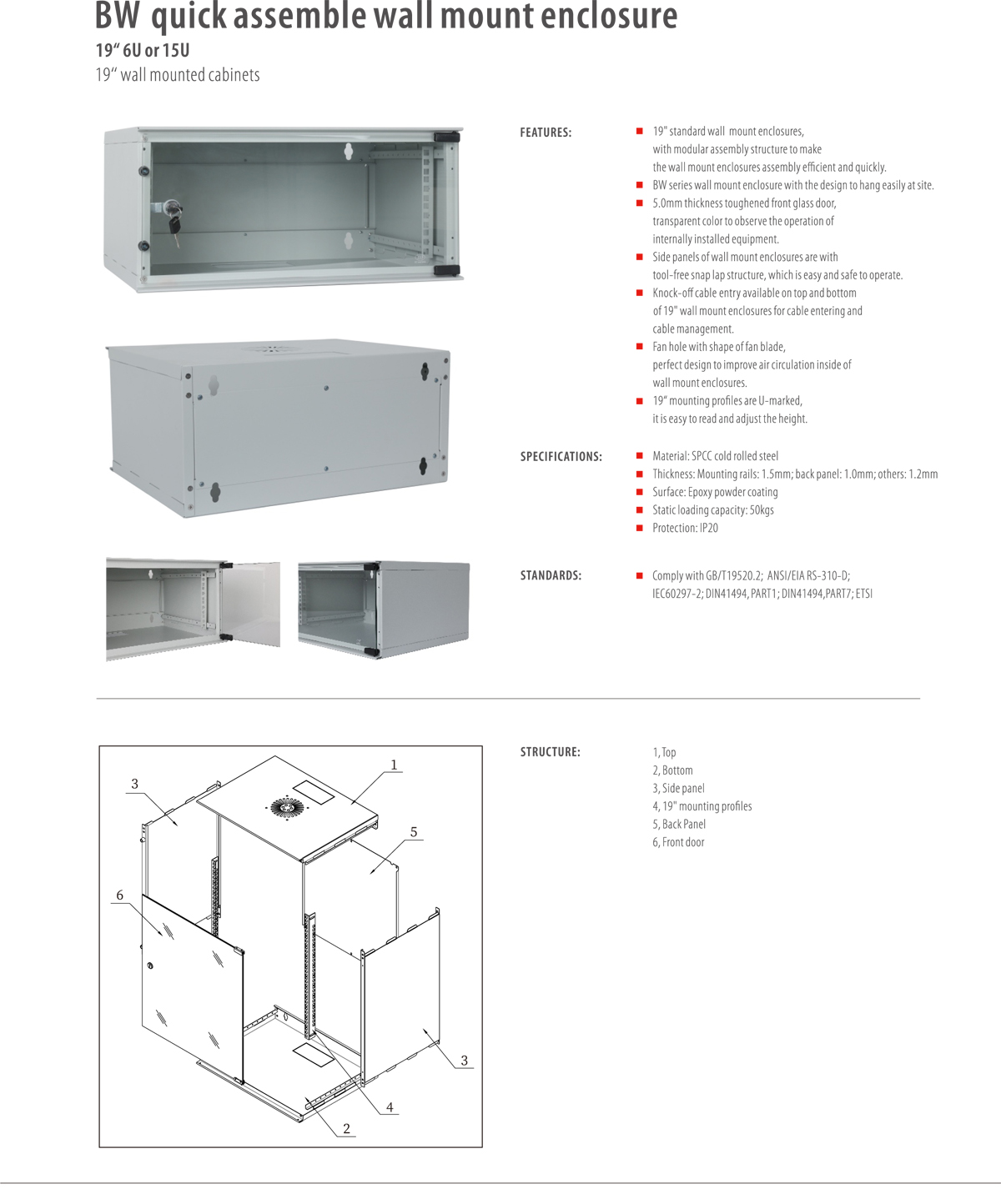 BW single section wall mount enclosure - Buy BW single section wall mount enclosure Product on ...